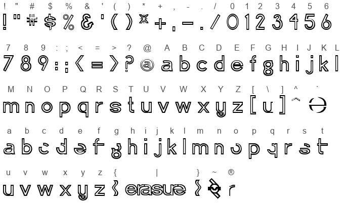 Erasure - Abstract Fonts - Download Free Fonts