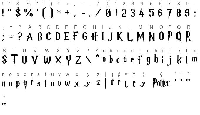 Harry P - Abstract Fonts - Download Free Fonts