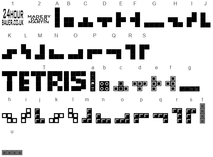 Tetris Blocks - Abstract Fonts - Download Free Fonts
