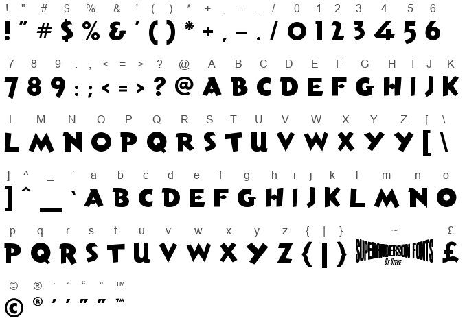 Anderson Torchy The Battery Boy - Abstract Fonts - Download Free Fonts