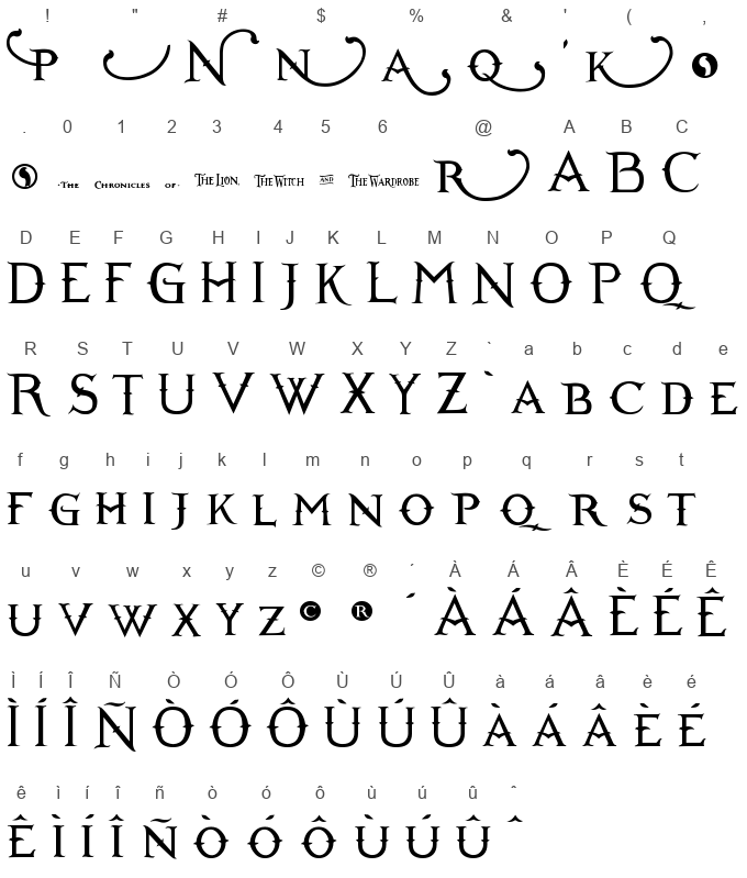 Narnia BLL - Abstract Fonts - Download Free Fonts