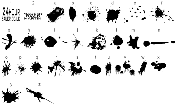 Split splat splodge - Abstract Fonts - Download Free Fonts