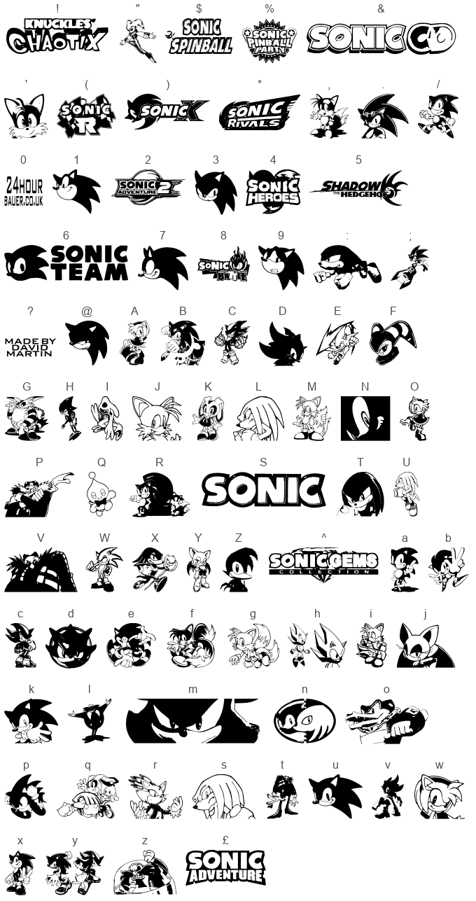 Sonic Mega Font - Abstract Fonts - Download Free Fonts