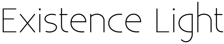Existence Light - Abstract Fonts - Download Free Fonts