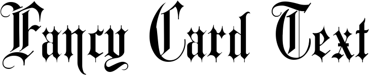 Fancy Card Text - Abstract Fonts - Download Free Fonts