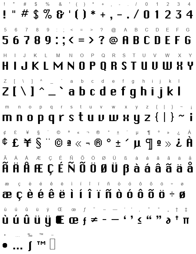 Systematic J - Abstract Fonts - Download Free Fonts