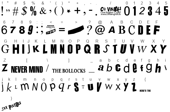 Sex Pistols Abstract Fonts Download Free Fonts