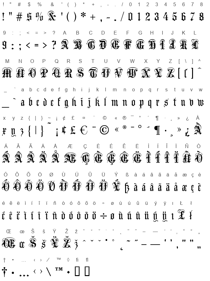 AnglicanText - Abstract Fonts - Download Free Fonts