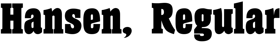 Hansen - Abstract Fonts - Download Free Fonts