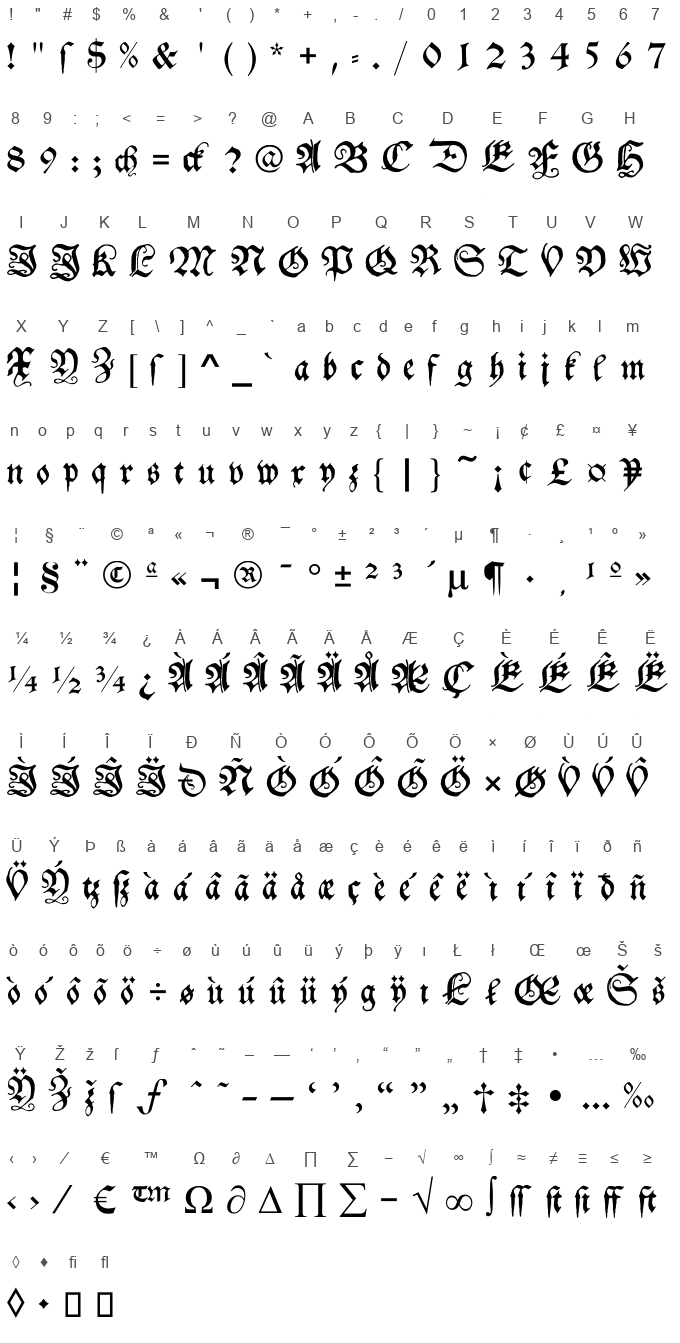Schwabacher - Abstract Fonts - Download Free Fonts
