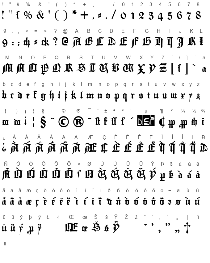 Gutenberg Textura - Abstract Fonts - Download Free Fonts