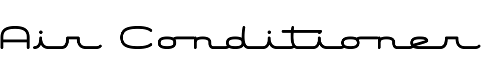 Air Conditioner - Abstract Fonts - Download Free Fonts