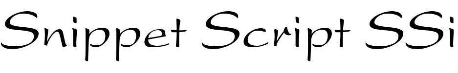 Snippet Script SSi - Abstract Fonts - Download Free Fonts