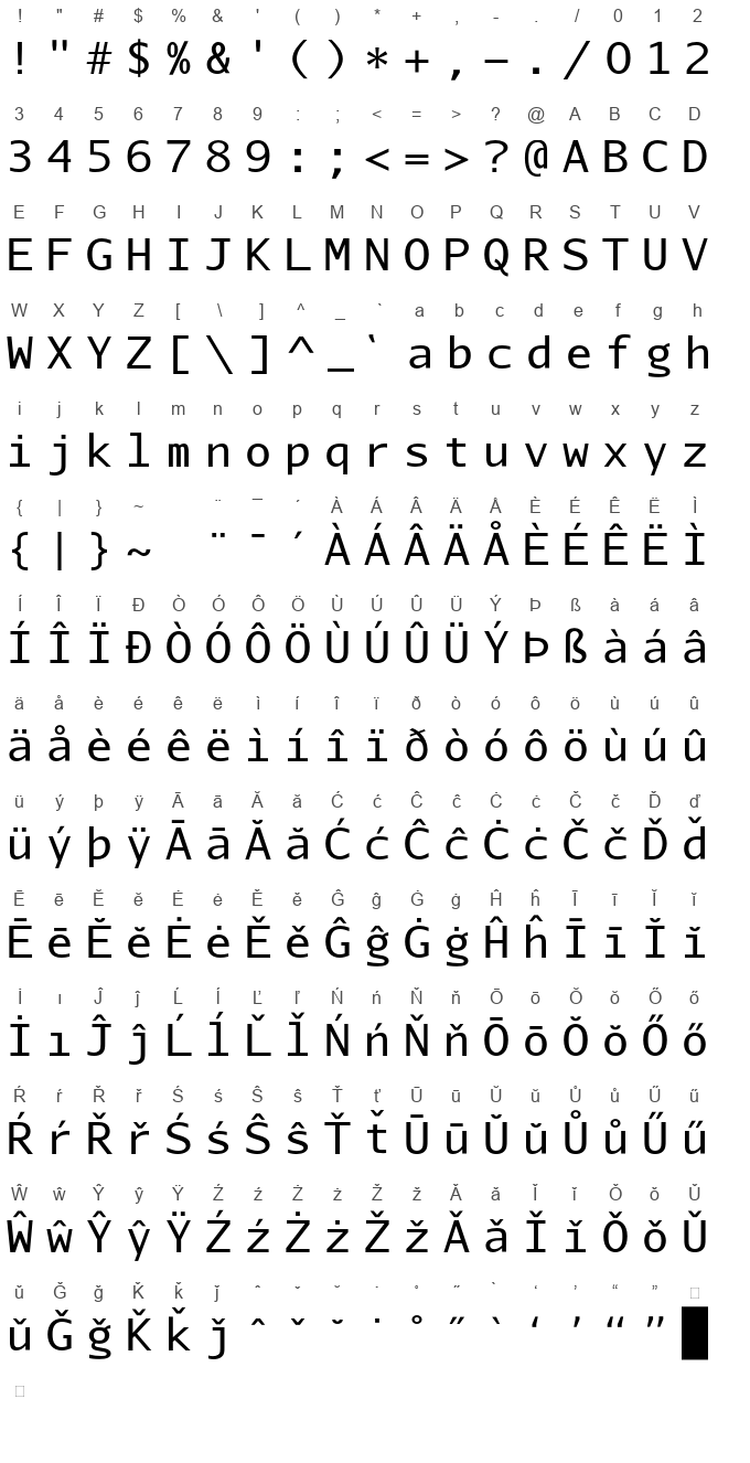 Aurulent Sans Mono - Abstract Fonts - Download Free Fonts