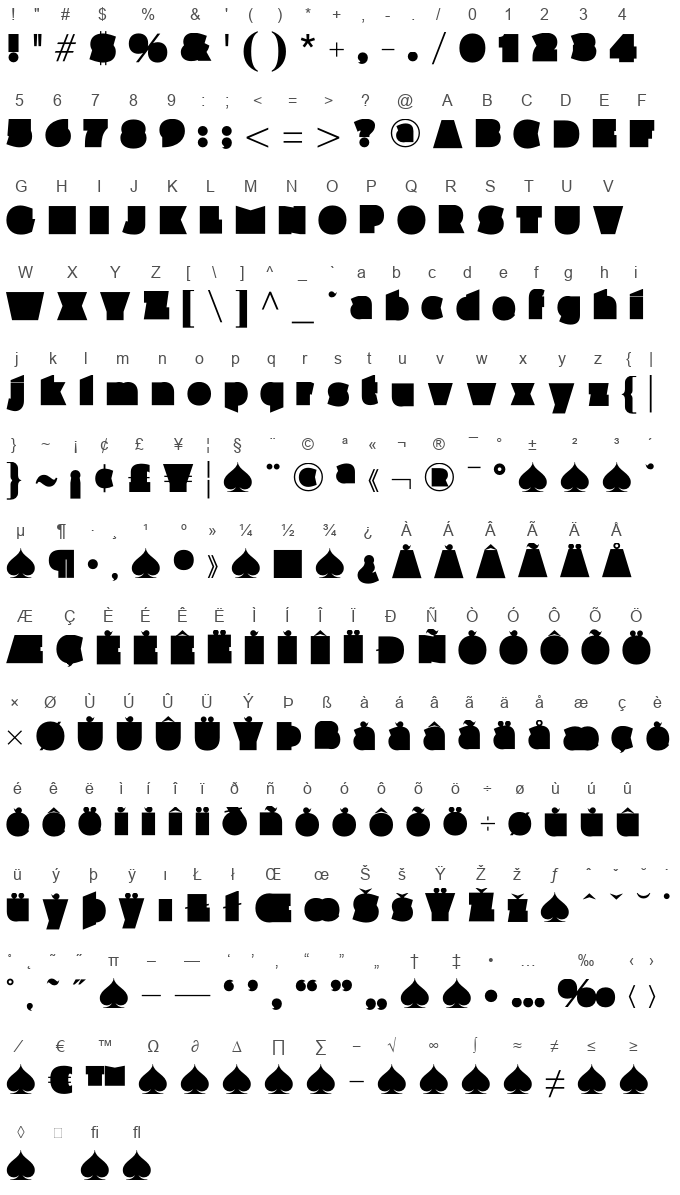 Spade - Abstract Fonts - Download Free Fonts