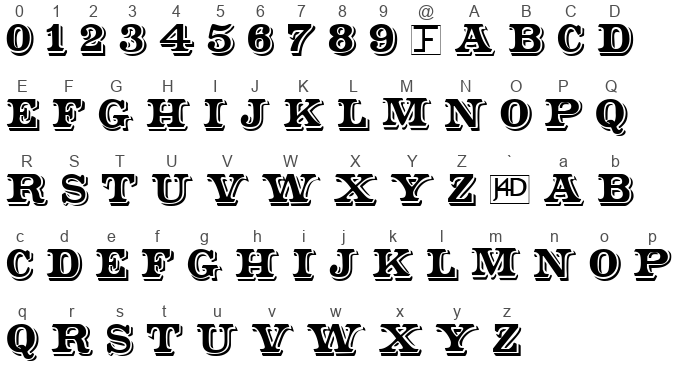 Shadowed Serif - Abstract Fonts - Download Free Fonts