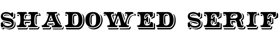 Shadowed Serif - Abstract Fonts - Download Free Fonts