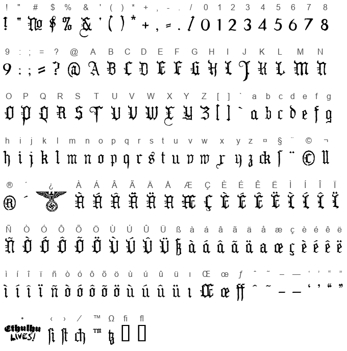 WW2 BlackltrAlt - Abstract Fonts - Download Free Fonts