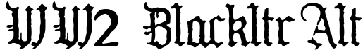 WW2 BlackltrAlt - Abstract Fonts - Download Free Fonts