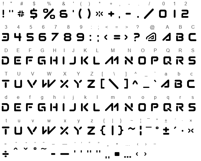 Subatomic Tsoonami - Abstract Fonts - Download Free Fonts