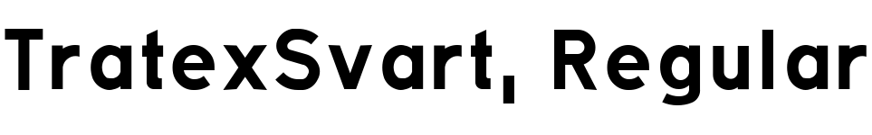 TratexSvart - Abstract Fonts - Download Free Fonts