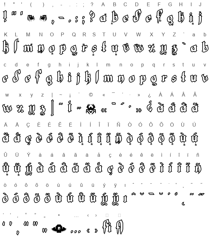 LT White Fang - Abstract Fonts - Download Free Fonts