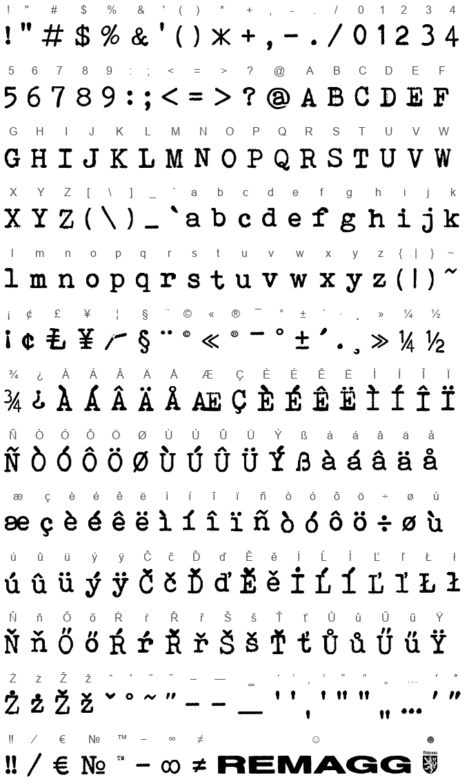Bohemian typewriter - Abstract Fonts - Download Free Fonts