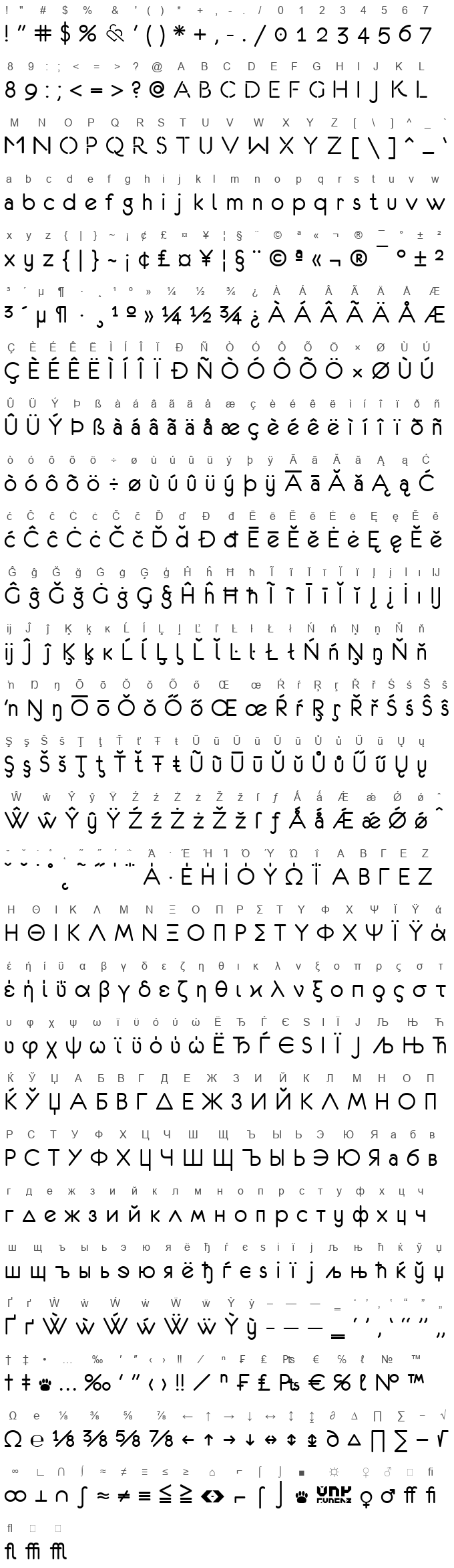 Eurofurence Modified - Abstract Fonts - Download Free Fonts