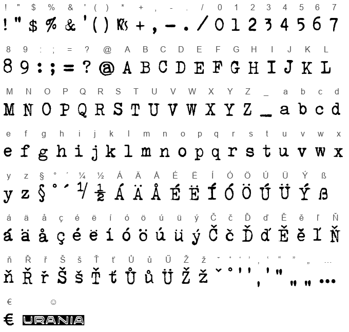 Urania Czech - Abstract Fonts - Download Free Fonts
