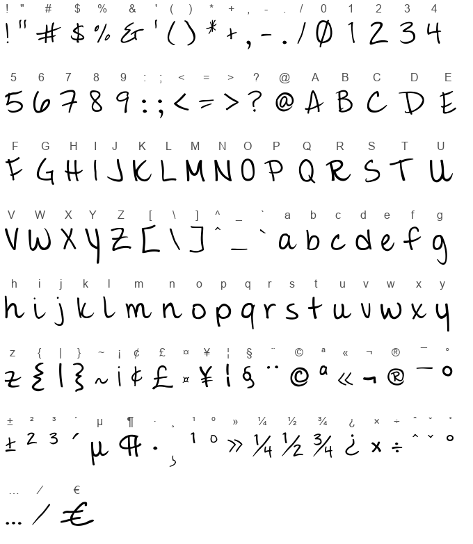 Giddehand - abstract fonts - download free fonts