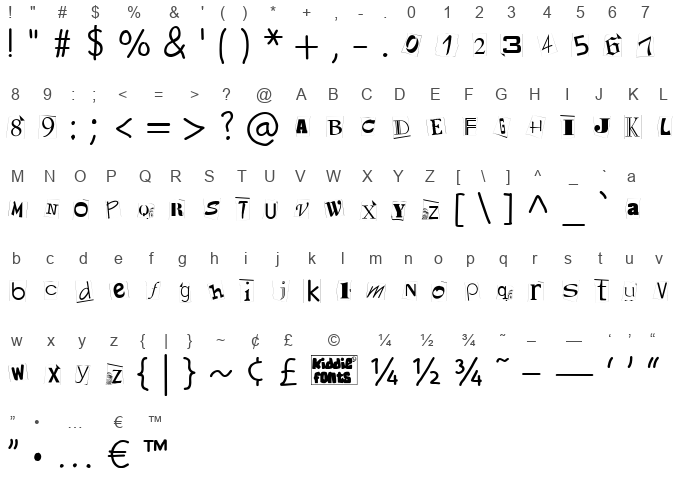 Kidnap Note - Abstract Fonts - Download Free Fonts