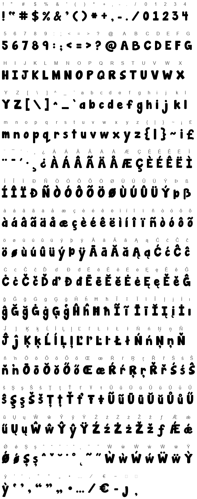 Janda Manatee Solid - Abstract Fonts - Download Free Fonts