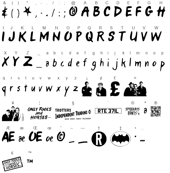 Only Fools & Horses - Abstract Fonts - Download Free Fonts