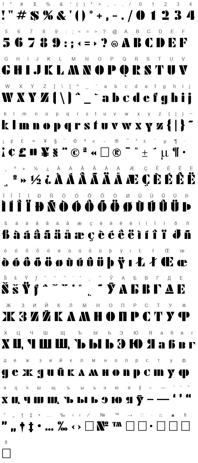 Calico Cyrillic - Abstract Fonts - Download Free Fonts