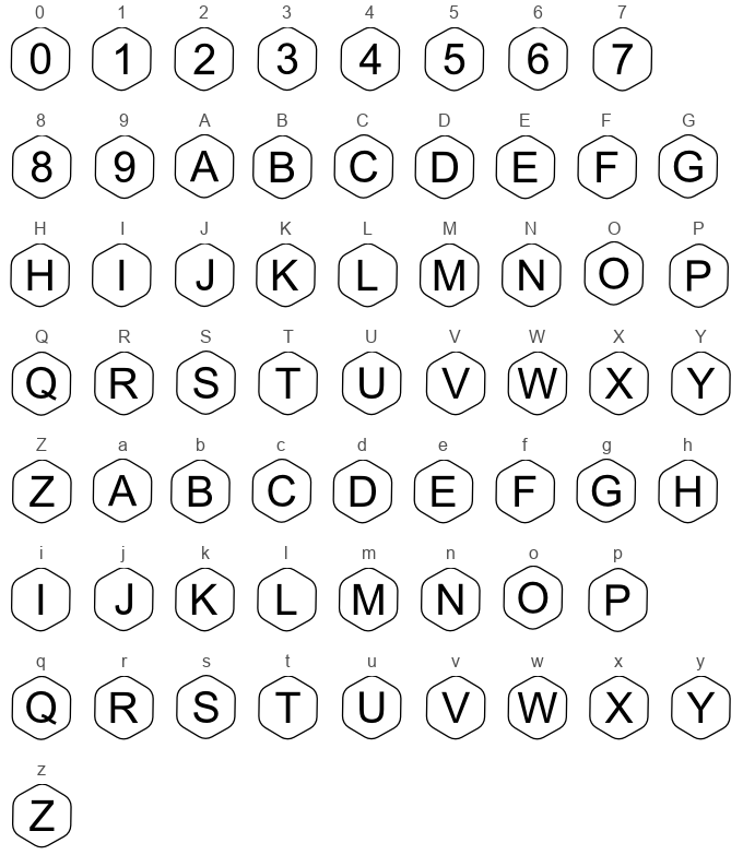 HEX Font - abstract fonts - download free fonts