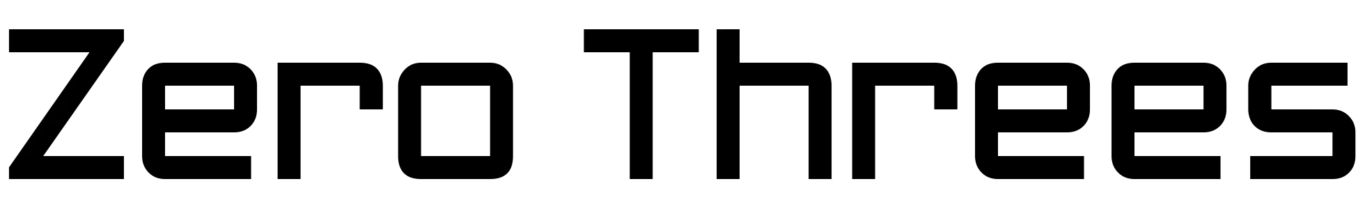 Zero Threes - Abstract Fonts - Download Free Fonts