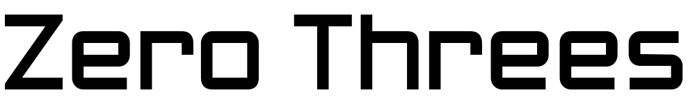 Zero Threes - Abstract Fonts - Download Free Fonts