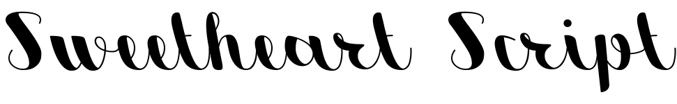 Sweetheart Script - Abstract Fonts - Download Free Fonts