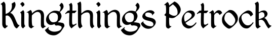 Kingthings Petrock Light - Abstract Fonts - Download Free Fonts
