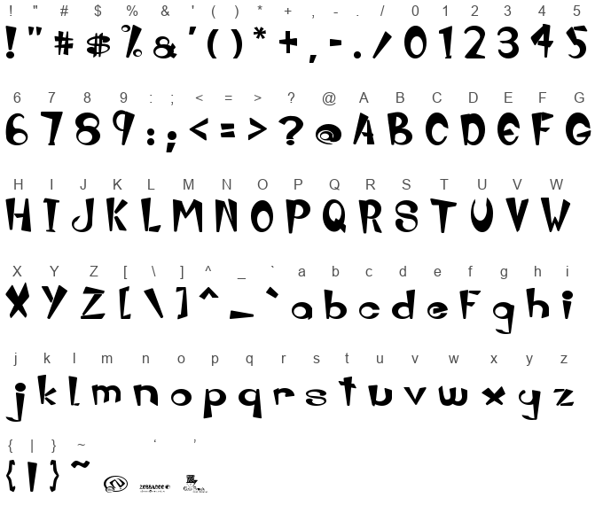 Zebbadee - Abstract Fonts - Download Free Fonts