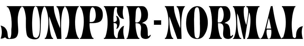 Juniper-Normal - Abstract Fonts - Download Free Fonts