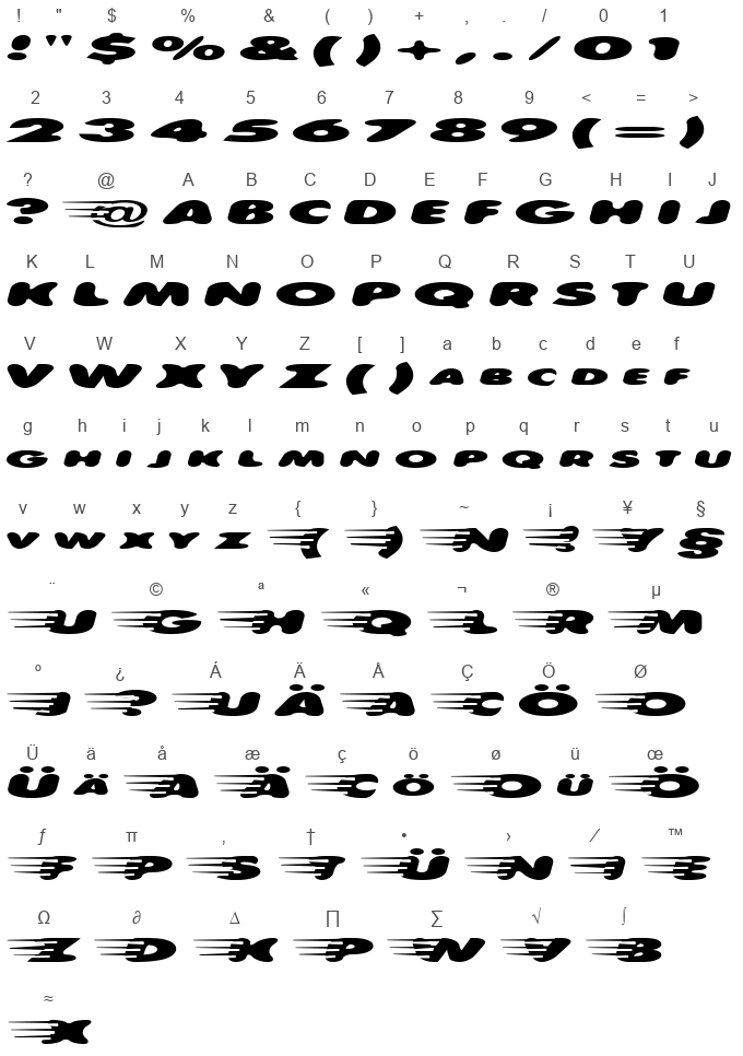 speedway - Abstract Fonts - Download Free Fonts