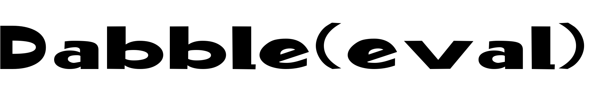 Dabble(eval) - Abstract Fonts - Download Free Fonts