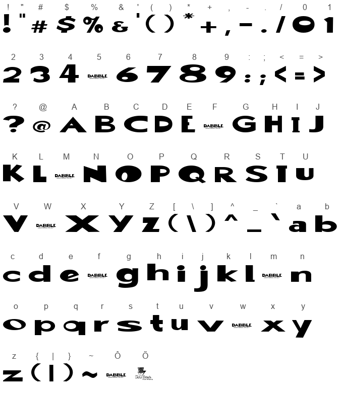 Dabble(eval) - Abstract Fonts - Download Free Fonts