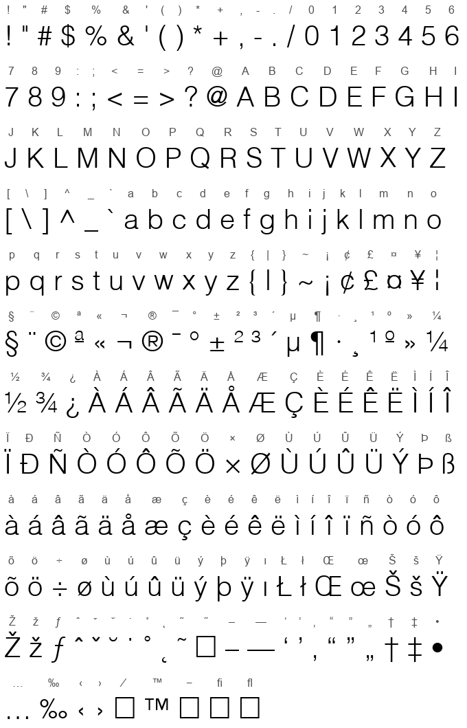 HelvLight - Abstract Fonts - Download Free Fonts