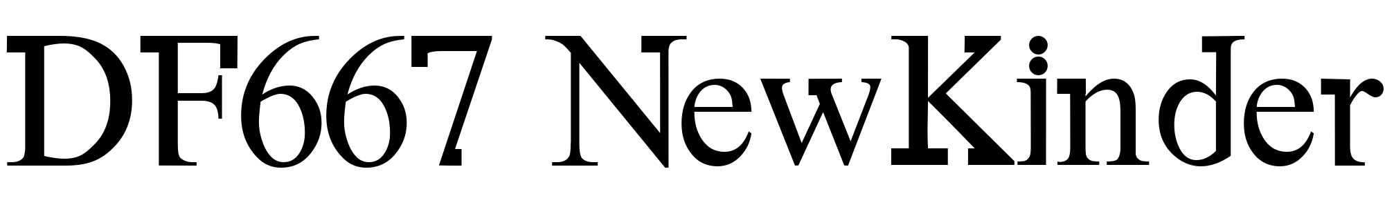 DF667 New Kinder - Abstract Fonts - Download Free Fonts