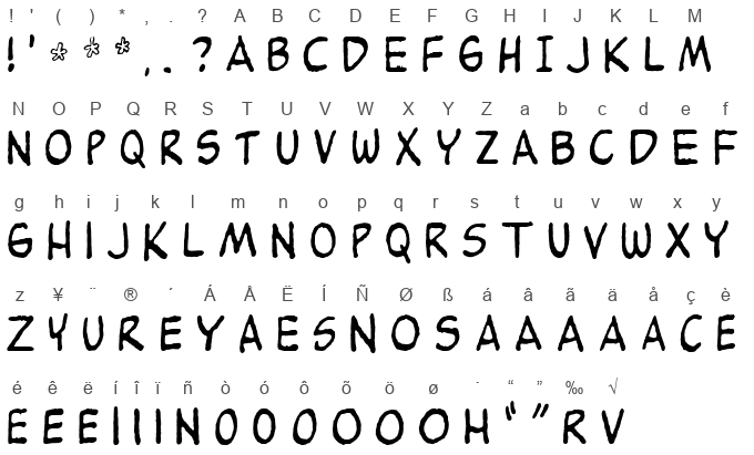 Peanuts - Abstract Fonts - Download Free Fonts