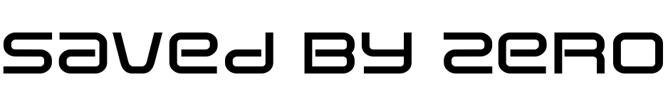 Saved By Zero - Abstract Fonts - Download Free Fonts