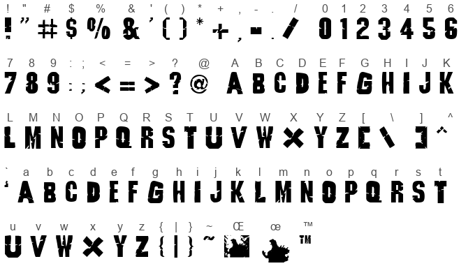 Godzilla - Abstract Fonts - Download Free Fonts