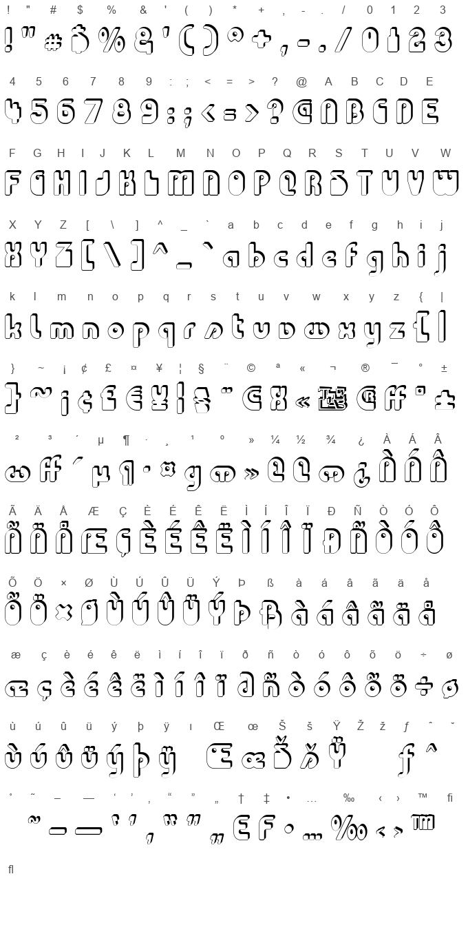 Choda Chado - Abstract Fonts - Download Free Fonts